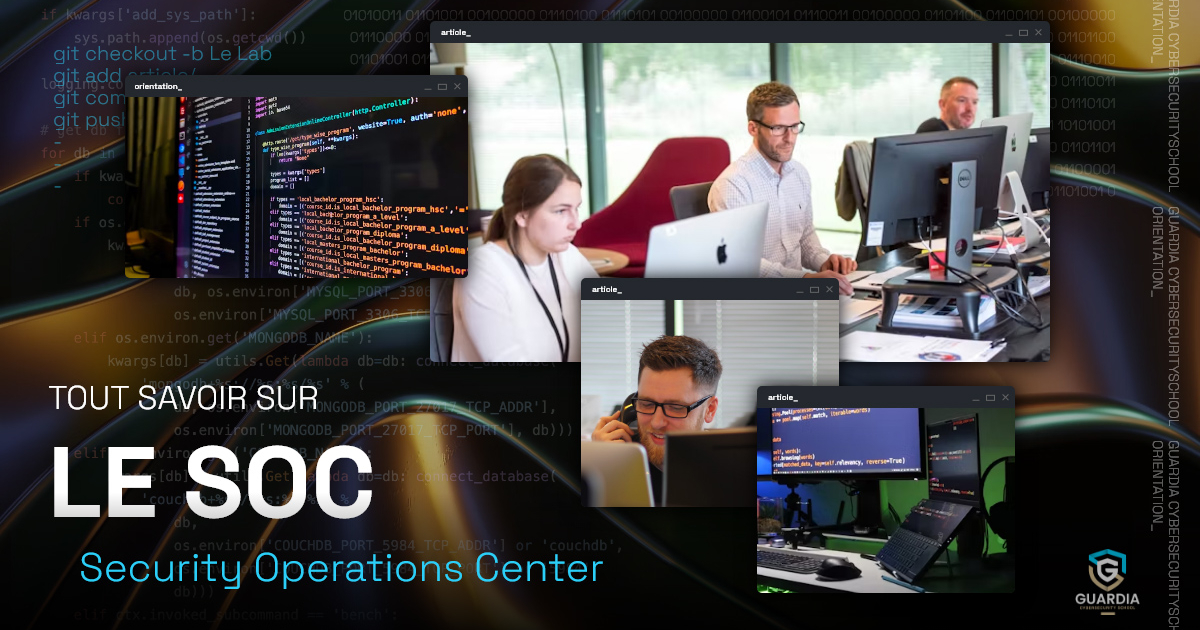 SOC : tout savoir le Security Operations Center - Guardia Cybersecurity School