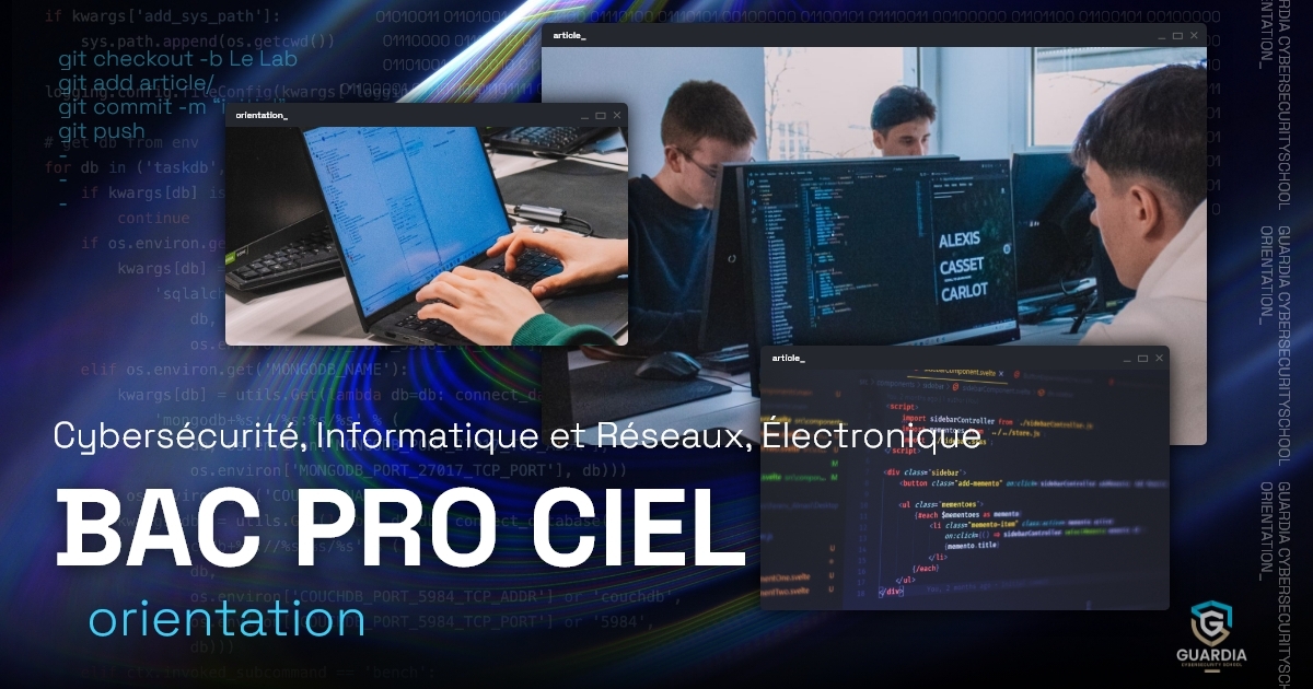 Bac Pro CIEL : Cybersécurité, informatique et réseaux, électronique